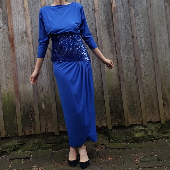 Vintage | Dresses | Super Flattering Vintage 8s Gown Pat Richards By Michael Maiello | Poshmark